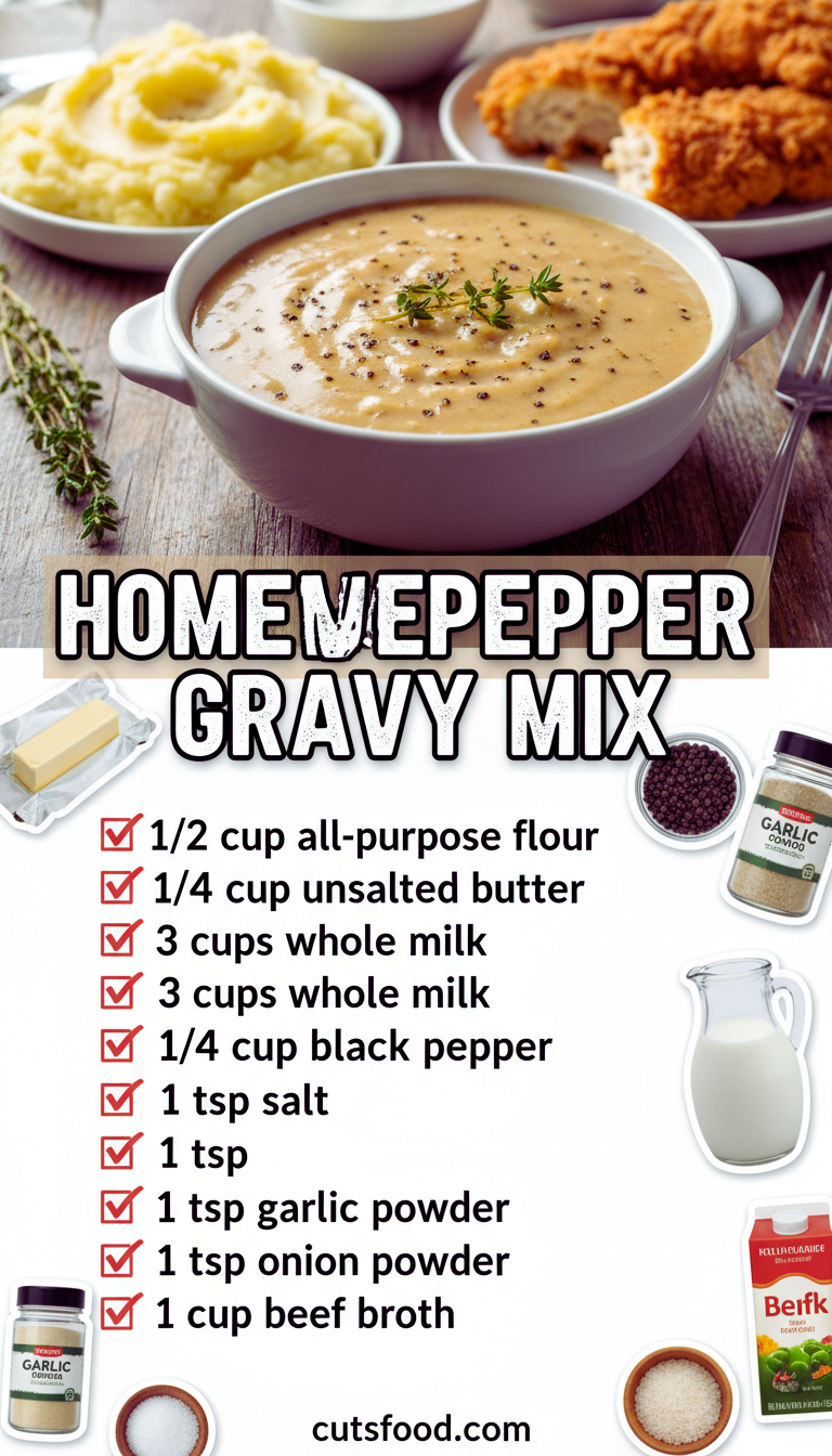 HOMEMADE PEPPER GRAVY MIX