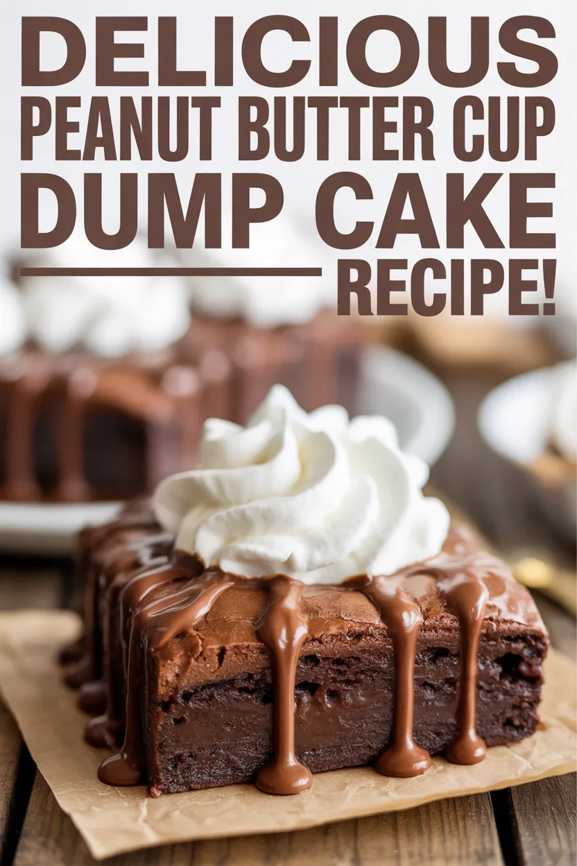 Delicious Peanut Butter Cup Dump Cake Recipe!