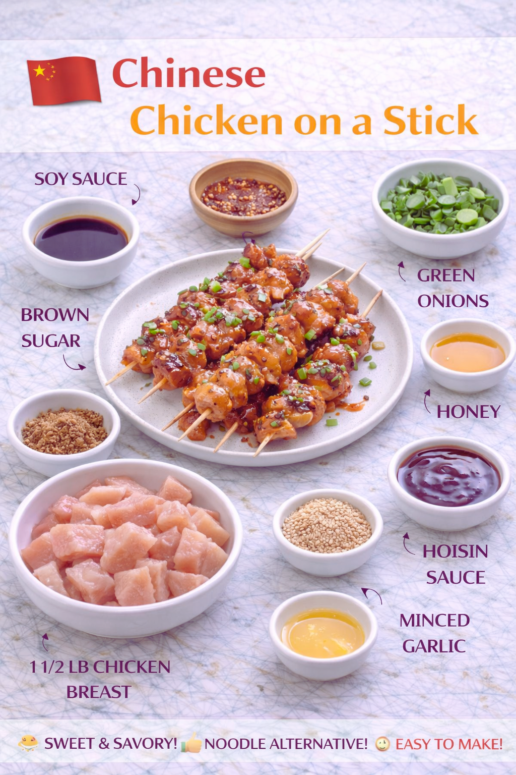 Chinese Chicken on a Stick