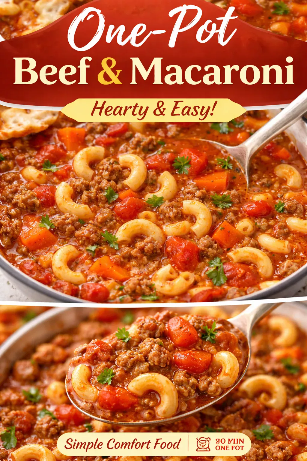 Hamburger Macaroni Soup - Cuts Food