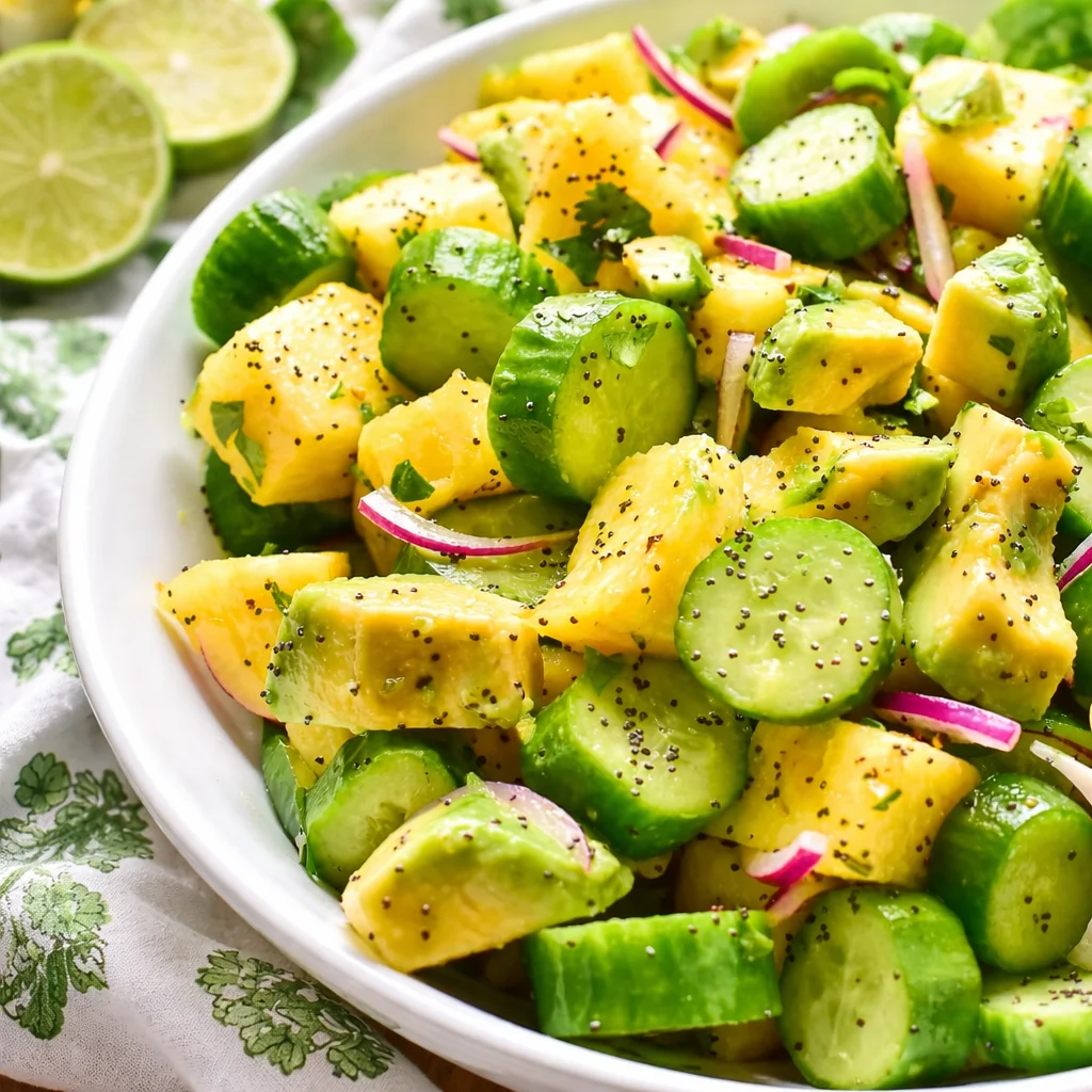 Pineapple Cucumber Salad - Cuts Food