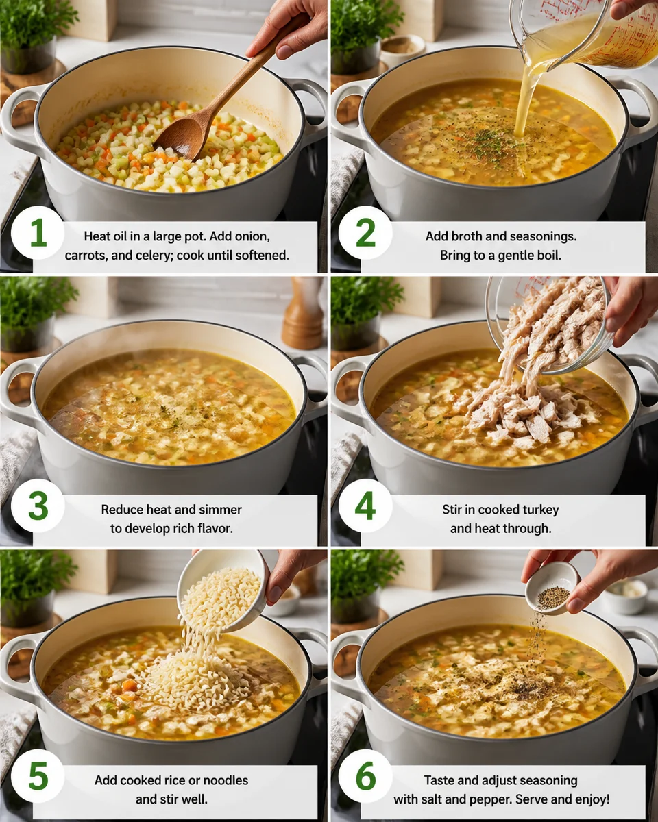 Easy Leftover Turkey Soup